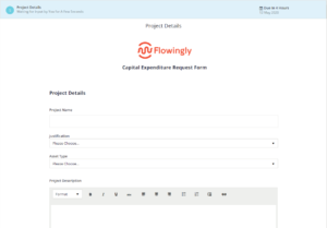 Capital Expenditure Requests - Flowingly