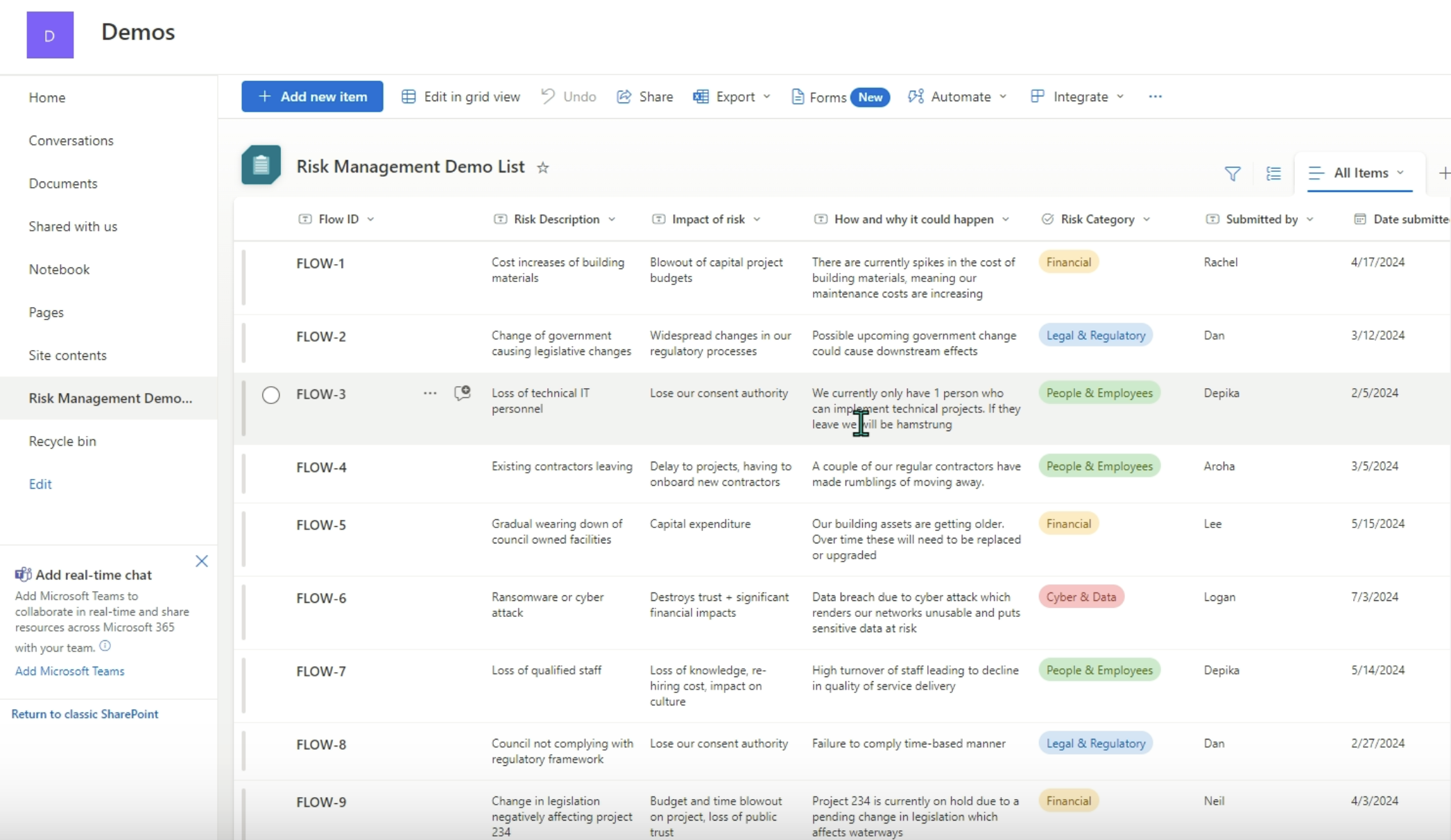 Flowingly Product Update - Risk Management Module